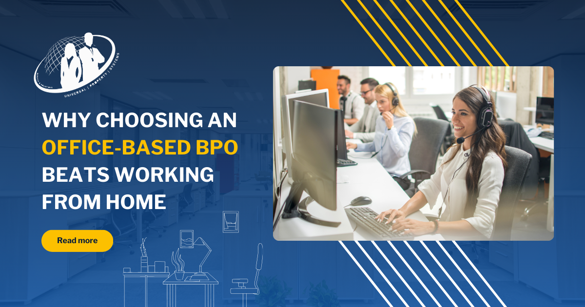 Why Office-Based BPOs Beat Work-from-Home Setups